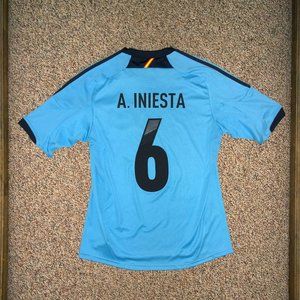 adidas | Shirts | Adidas 22 Spain Andres Iniesta Soccer Jersey | Poshmark